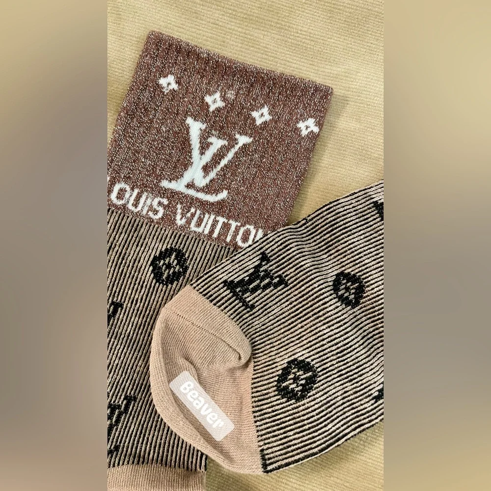 L V | Underwear & Socks | L V Mens Signature Crew Socks | Poshmark